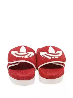 Gucci X Adidas Logo Adjustable-strap Slides