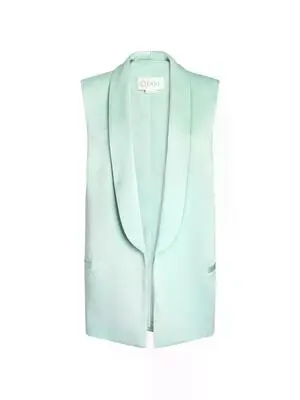 GENNY Shawl-collar Waistcoat - Green