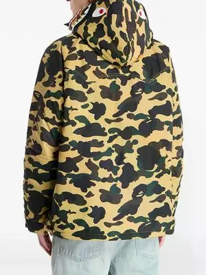 A BATHING APE Camo Shark Snowboard Jacket - Yellow