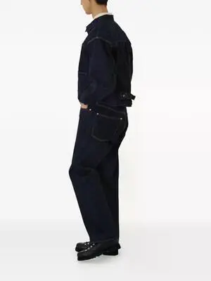 KAPTAIN SUNSHINE Denim Tracker Buttoned Cotton Jacket