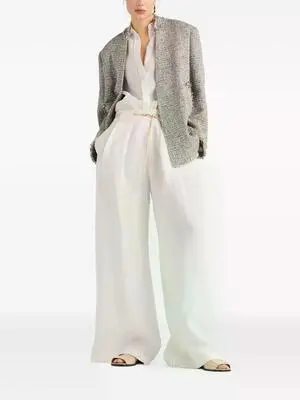 Momoni Aspen Palazzo Trousers - White