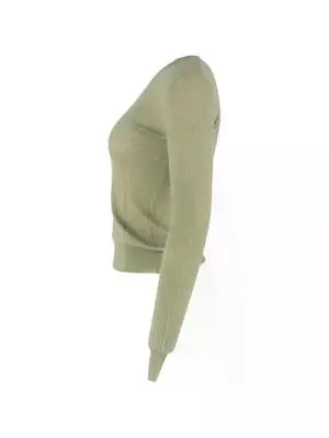 JOSEPH Crew-neck Wool Sweater - Green