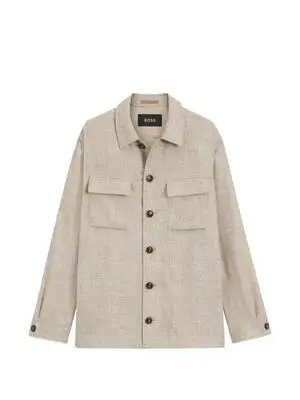 BOSS Flap-pocket Jacket - Neutrals
