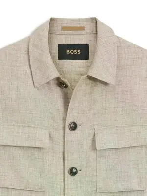 BOSS Flap-pocket Jacket - Neutrals