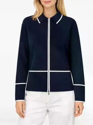 GRAN SASSO Piped Zip Jacket