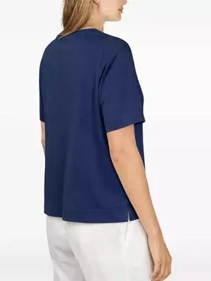 GRAN SASSO Crew-neck Short-sleeve T-shirt - Blue