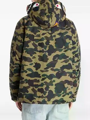 A BATHING APE 1st Camo Shark Jacket - Green