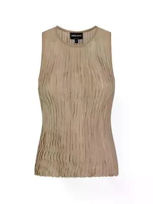 Giorgio Armani Pleated Lurex Top