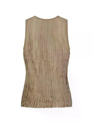 Giorgio Armani Pleated Lurex Top