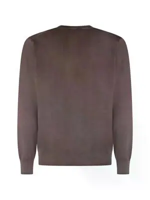 Altea Crew-neck Ribbed Sweater - Brown
