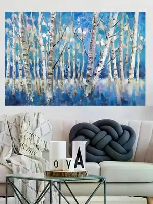 AGAVE QUADRI Quadro Dipinto A Mano Chill Forest Agave Frame