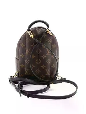 LOUIS VUITTON Palm Springs Monogram Canvas Mini Backpack - Brown