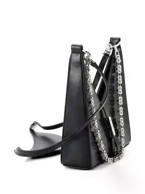 Givenchy Cut Out Leather Mini Crossbody Bag - Black