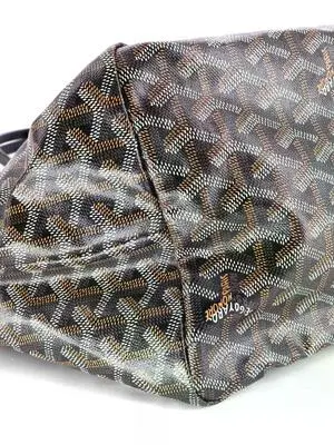 Goyard Saint Louis Coated Canvas Gm Tote Bag - Black
