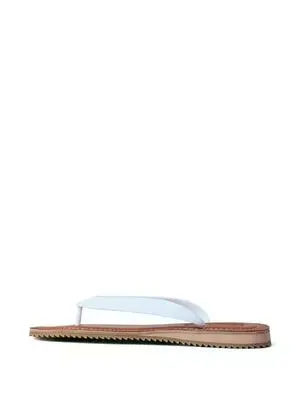 Miu Miu Textured Flip-flops - White