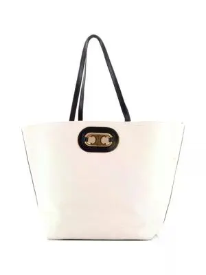 Celine Cabas Maillon Triomphe Canvas Tote Bag - Neutrals