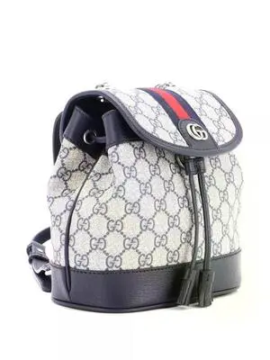 Gucci Ophidia Flap Gg Coated Canvas Mini Backpack