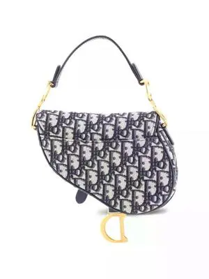 Dior Saddle Handbag Oblique Canvas Mini Shoulder Bag - Blue