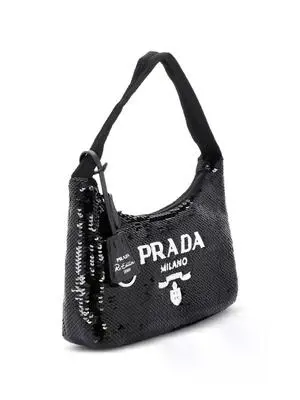 Prada Re-edition 2000 Sequins Mini Hobo Bag