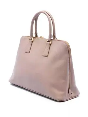 Prada Large Saffiano Lux Promenade Satchel - Pink