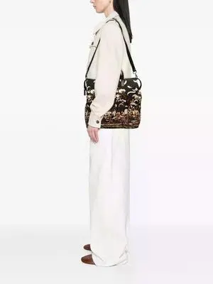 Prada 2013-2025 Tessuto Stampato Satchel - Black