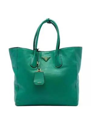 Prada Vitello Daino Open Convertible Tote Satchel