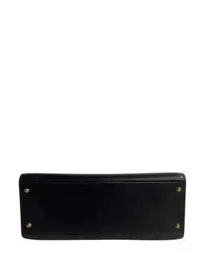 Celine 20th Century Leather Satchel - Blue
