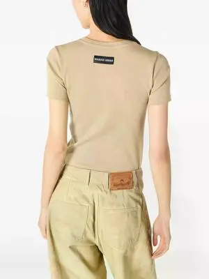 MARINE SERRE Logo T-shirt - Neutrals