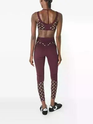 MARINE SERRE Athleisure Moon-printed Bra Top