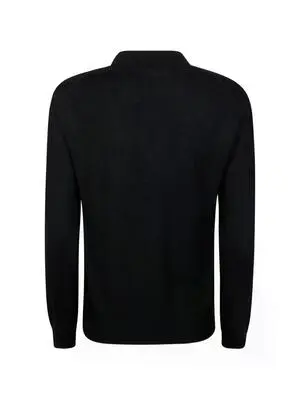 Max Mara V-neck Wool Knit Sweater - Black