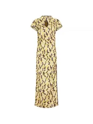 DES_PHEMMES Floral-print Midi Dress