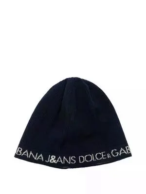 Dolce & Gabbana Wool Beanie Hat - Blue