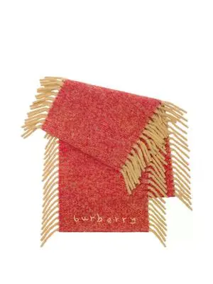 Burberry Alpaca Wool-blend Happy Scarf - Red
