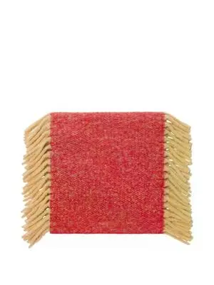 Burberry Alpaca Wool Blend Happy Scarf - Red