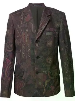 Yohji Yamamoto Floral Print Blazer
