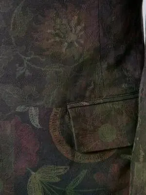 Yohji Yamamoto Floral Print Blazer