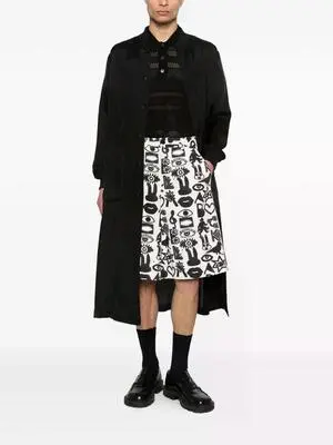 Comme Des Garçons Single-breasted Buttoned Coat