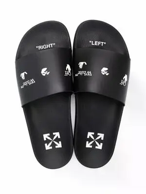 Off-White Logo-print Slides