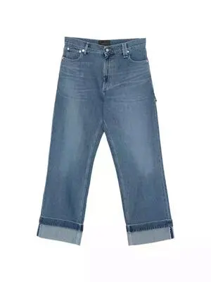 Simone Rocha Cuffed Hem Jeans - Blue