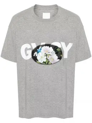 Givenchy Mélange Cotton T-shirt - Grey