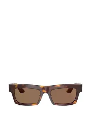 Oliver Spencer Rectangle Sunglasses - Brown