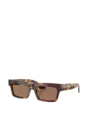 Oliver Spencer Rectangle Sunglasses - Brown