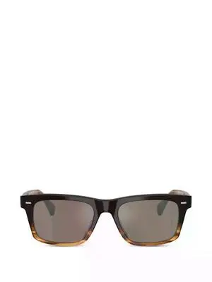 Oliver Spencer Rectangle-frame Sunglasses - Brown