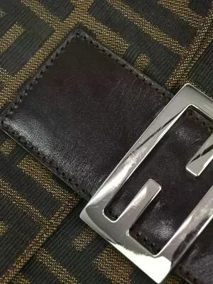 Fendi 2001 Zucca Monogram Baguette Handbag
