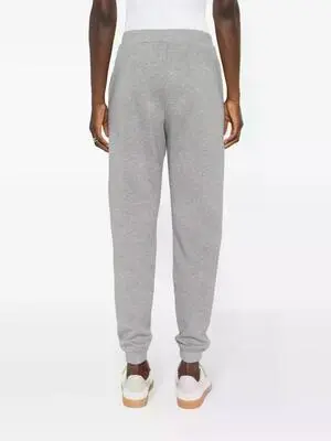 Max Mara Logo-embroidered Mélange Track Pants - Grey