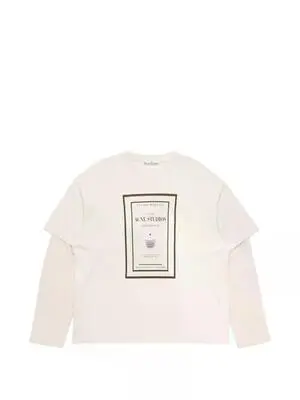 Acne Studios Layered-effect Graphic-print T-shirt
