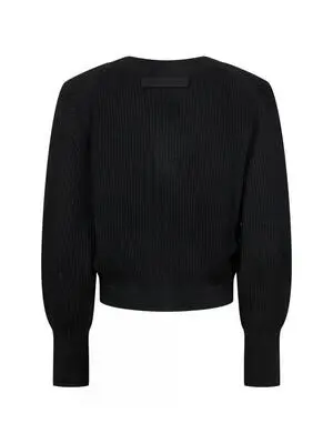 Victoria Beckham Ribbed-knit Cropped Cardigan