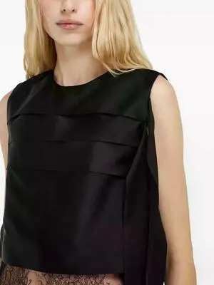 FERRAGAMO Mini Dress With Lace Detail - Black