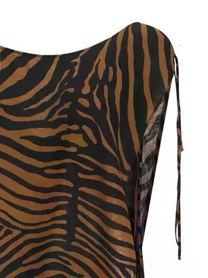 Blumarine Zebra-print Top