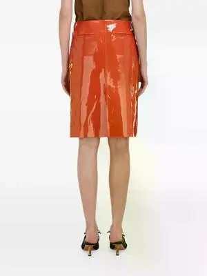 FERRAGAMO Patent Leather Pencil Skirt